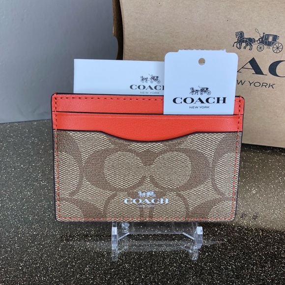 Coach | Bags | Coach Signature Card Case Wallet | Poshmark